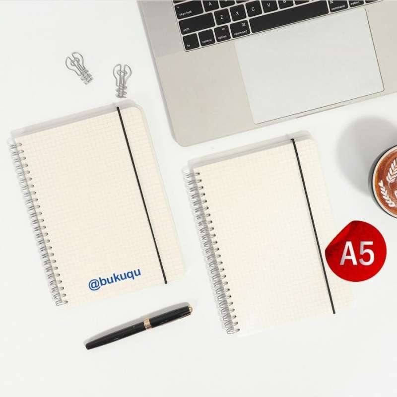 Jual Notebook Spiral Grid/DOT A5 by Bukuqu di Seller Bukuqu Official ...