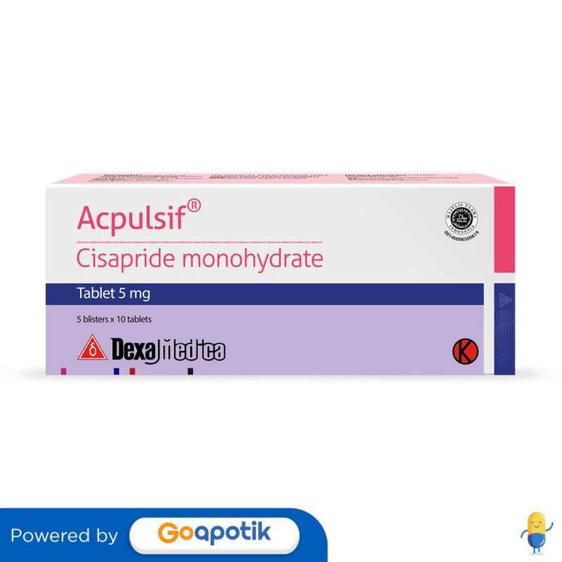 Jual ACPULSIF 5 MG BOX 50 TABLET di Seller Apotek Potenza - Selong ...