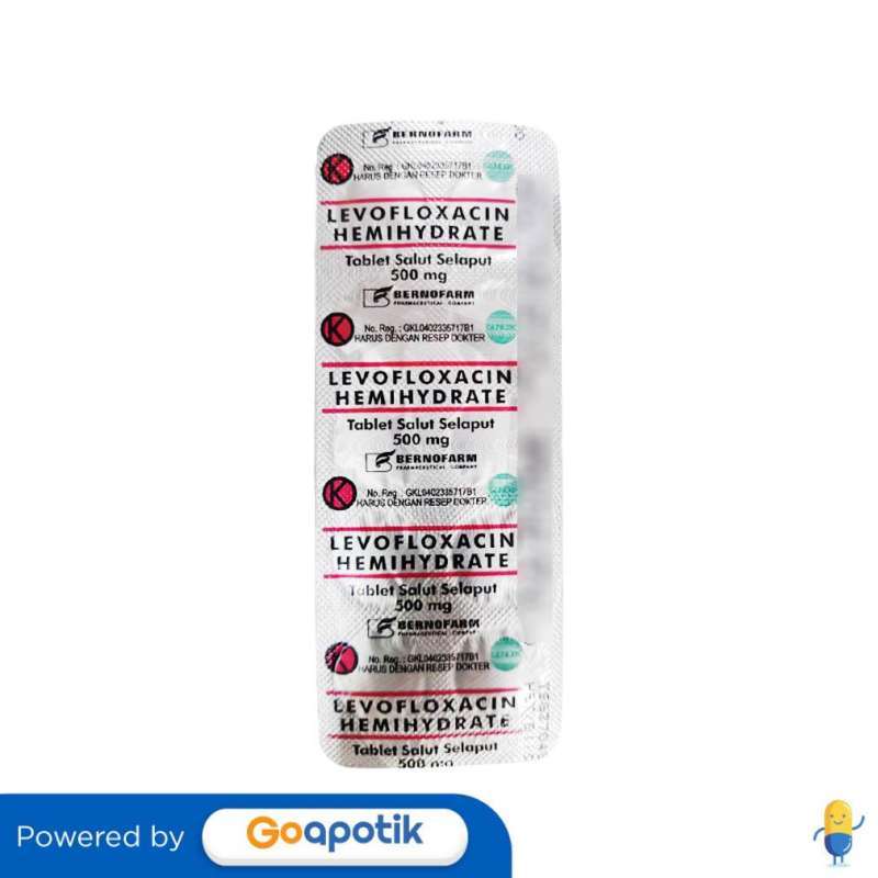 Jual Levofloxacin Hemihydrate Bernofarm 500 Mg Strip 10 Tablet Di ...