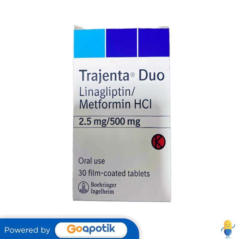 Jual Trajenta Duo 2.5 Mg/500 Mg Box 30 Tablet Di Seller Apotek Mahakam ...