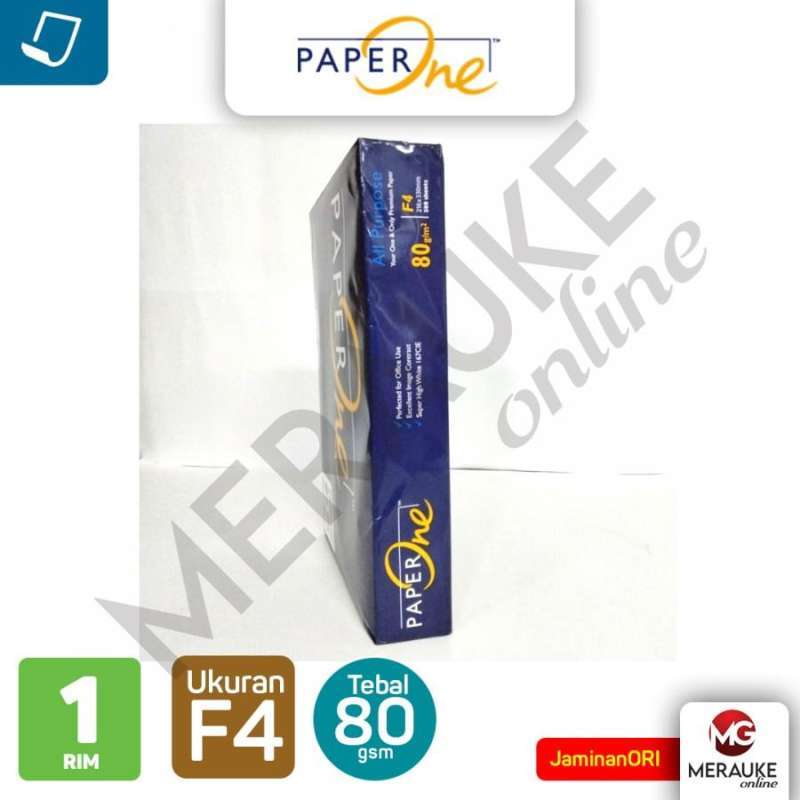 Jual Kertas HVS Paper One F4 80 GSM di Seller Merauke Online Official ...