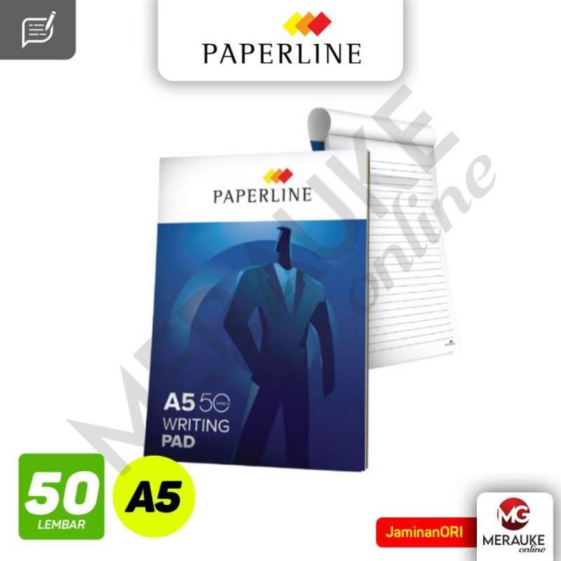 Jual Paperline Buku Seminar / Writing Pad / Block Noted A5 50 Lembar Di ...