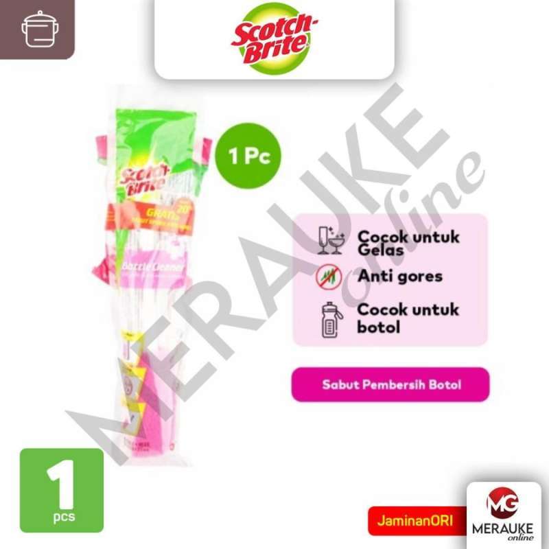Jual 3M Scotch-Brite Sabut Spons Pembersih Botol DBC-01 di Seller ...