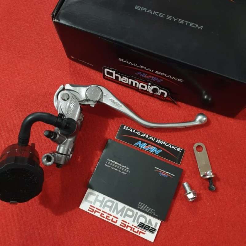 Promo Master Rem Kanan Nissin Samurai Ori Japan Silver Grey 16mm ...