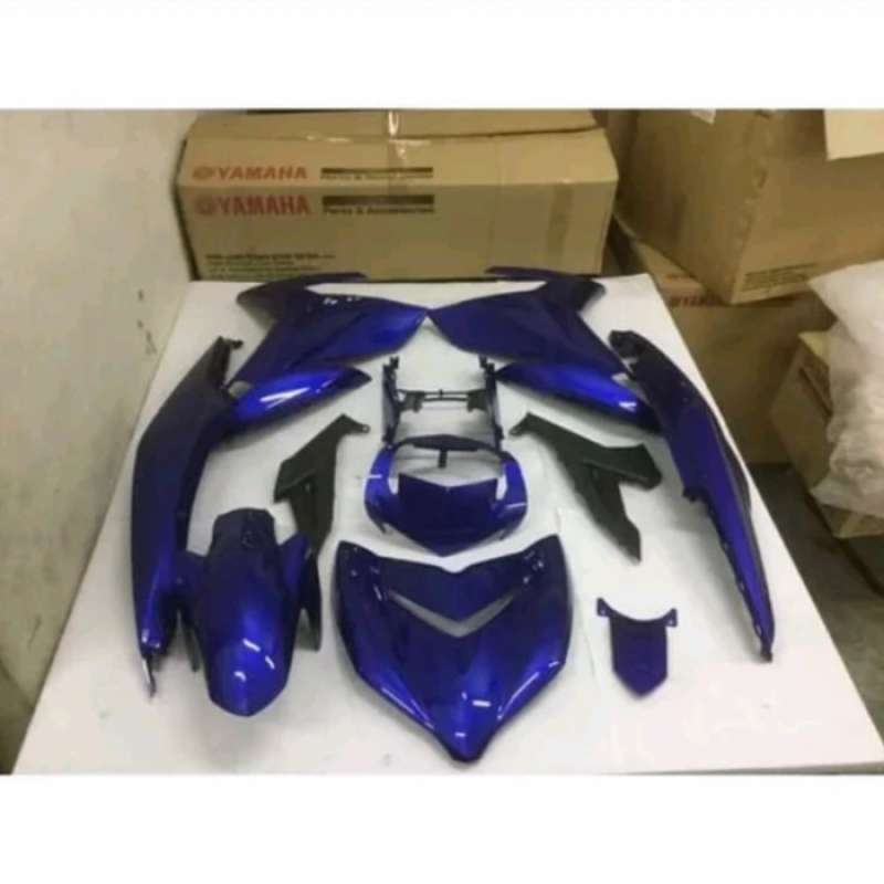 Promo Full Cover body halus MX king set original Yamaha biru Diskon 23% ...