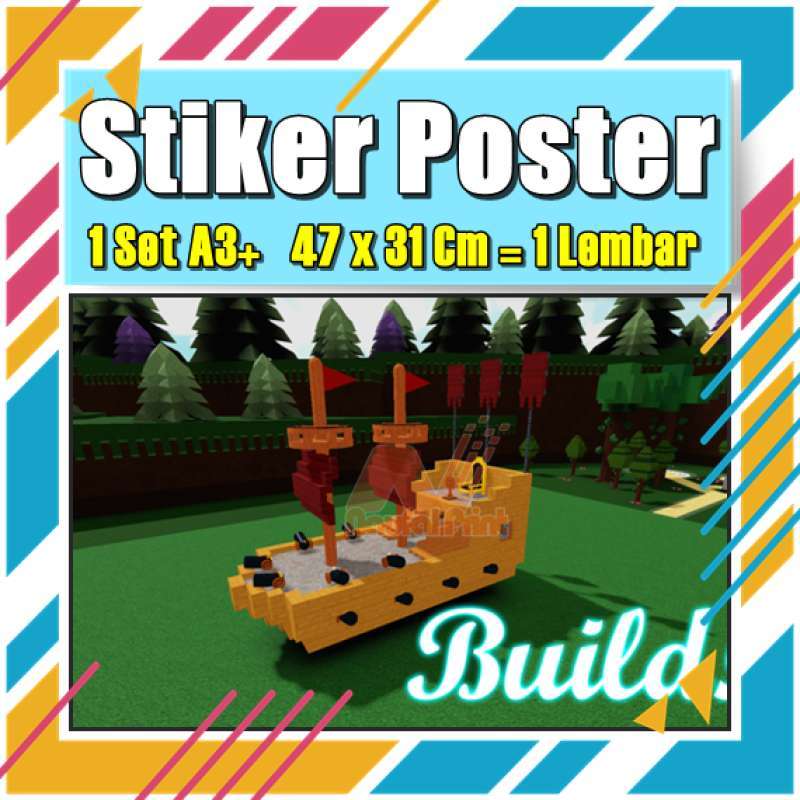 Jual Stiker Label Roblox Game Gamer Android Anak A3+ Buku Pelajaran ...