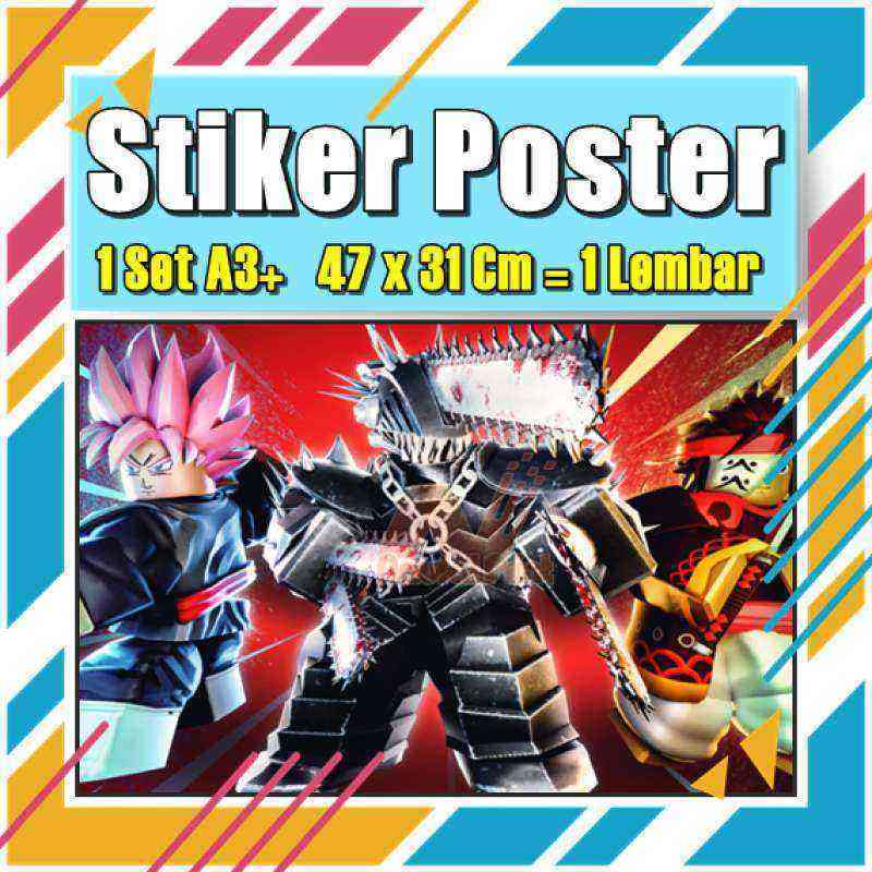 Jual Stiker Label Roblox Game Gamer Android Anak A3+ Buku Pelajaran ...