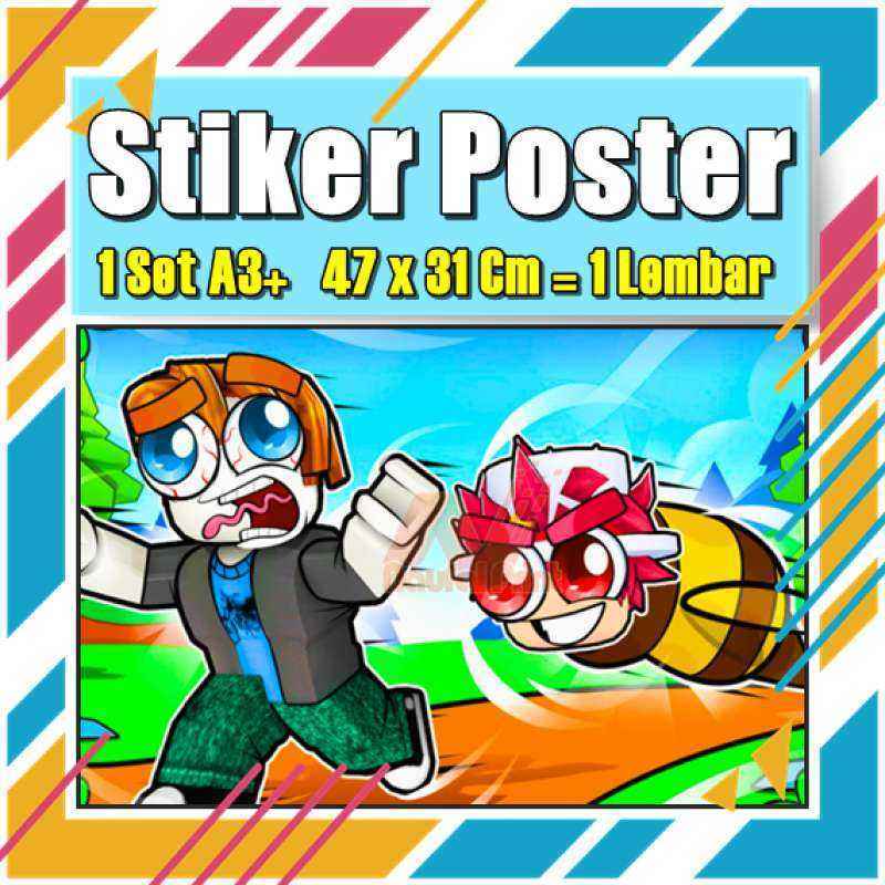 Jual Stiker Label Roblox Game Gamer Android Anak A3+ Buku Pelajaran ...