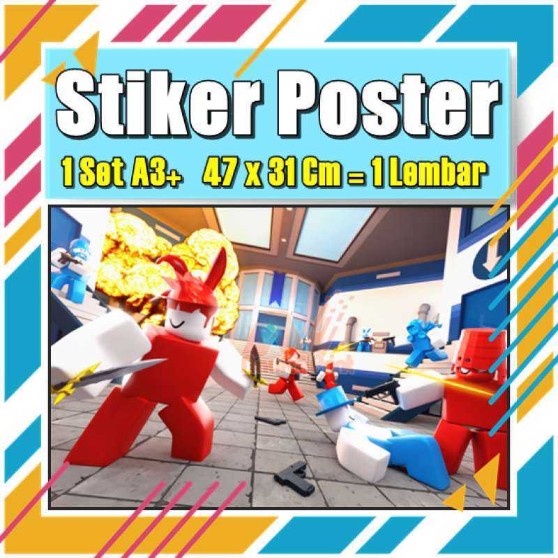 Jual Stiker Label Roblox Game Gamer Android Anak A3+ Buku Pelajaran ...