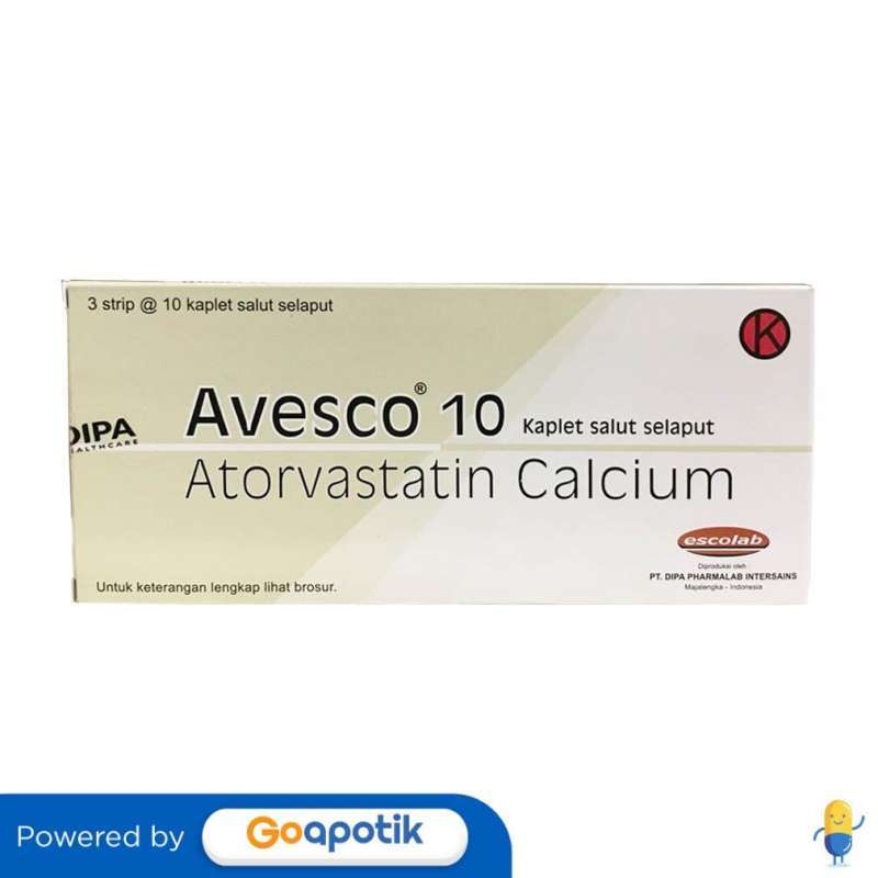 Jual Avesco 10 Mg Box 30 Kaplet Di Seller Apotek Intan Sehat Medika ...