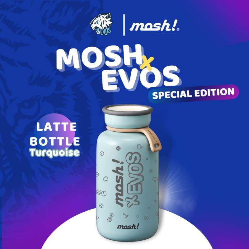 Promo Mosh Latte Bottle Tumbler Botol Minum 450ml EVOS Diskon 20% di ...
