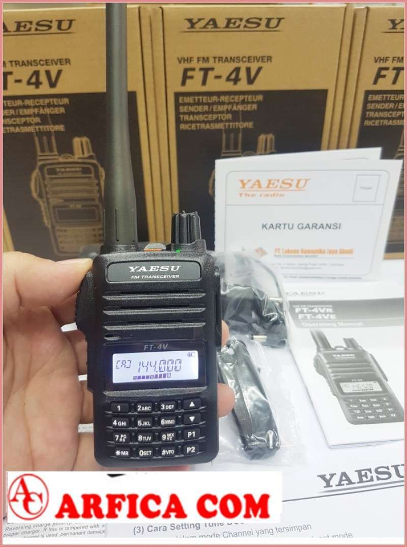 Promo Jual HT Yaesu FT-4V VHF Yaesu FT4V Yaesu FT 4V ORIGINAL RESMI VHF ...