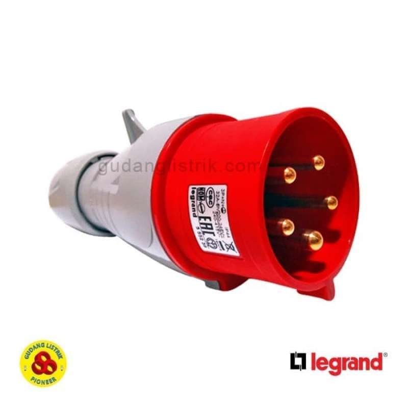 Promo Legrand 555239 Male Plug 3 Phase 32A Ip44 3P+N+E Plug Industri 5 ...
