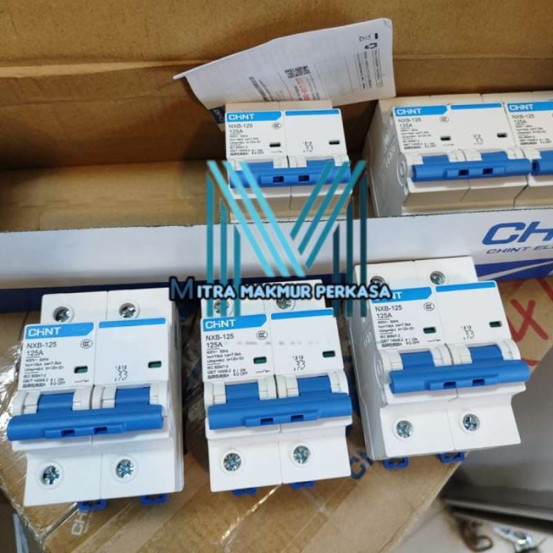 Promo MCB CHINT 80A/100A/125A 2phase 10KA CHINT NXB-125 BARU NEW MCB 2P Diskon 23% di Seller ...