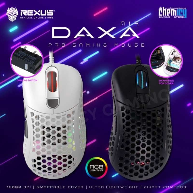 Jual Rexus Daxa Air Pro Gaming Mouse Di Seller Tuskar - Kebon Kacang ...
