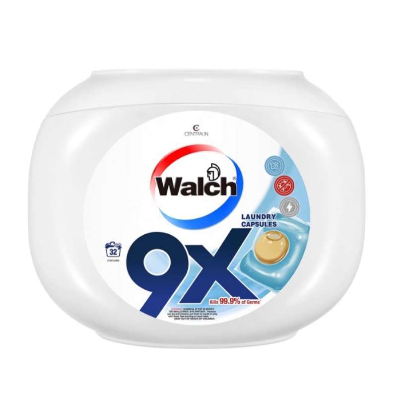 Promo Walch 9X Disinfectant Laundry Capsule Detergent Premium Kapsul ...