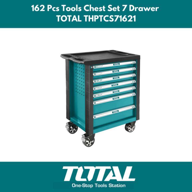 Jual Toolbox 7 Drawer Tool Chest Set 162 Tool Kit Kabinet Total ...