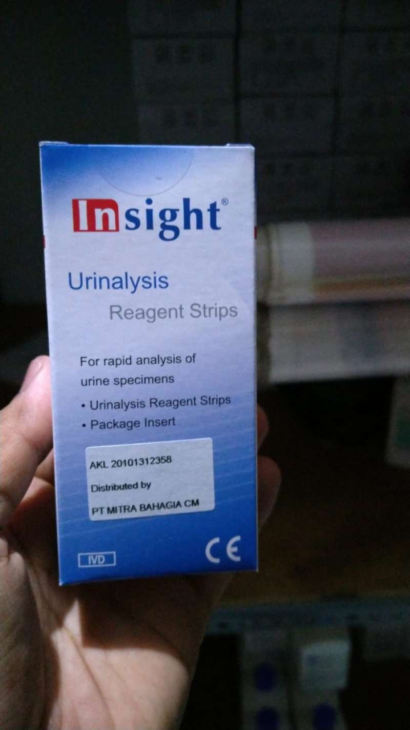Promo Insight Urinalysis-reagent Strip-3 Parameter-test Urin 10 U ...