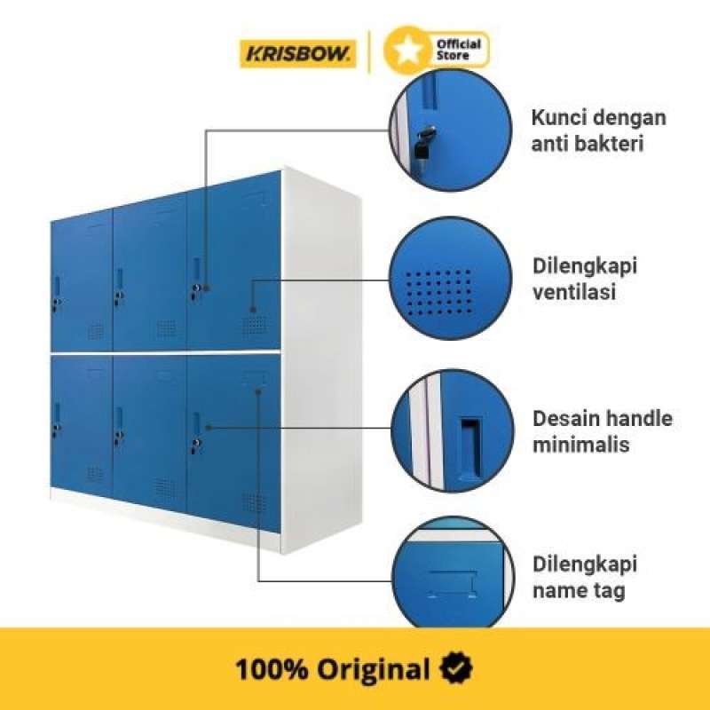 Promo Krisbow Loker 6 Pintu Sl-a6 - Biru Diskon 15% Di Seller Krisbow ...
