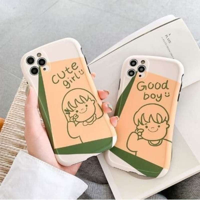 Promo case couple boy girl sketsa bisa tambah nama ready all jenis hp ...