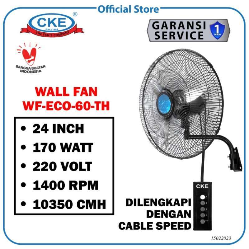 Promo Wall Fan Cke Wf-Eco-60-Th 24 Inch Kipas Angin Dinding Tembok ...