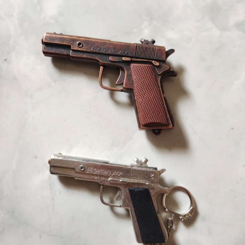 Jual padox cap gun mini revolver colt pistol dompis full metal die cast ...
