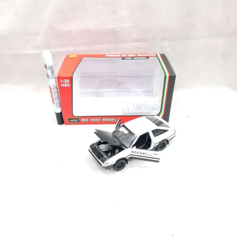 Jual Diecast Metal Mini Auto Mobil Toyota Trueno AE86 Initial D 1:32 di ...