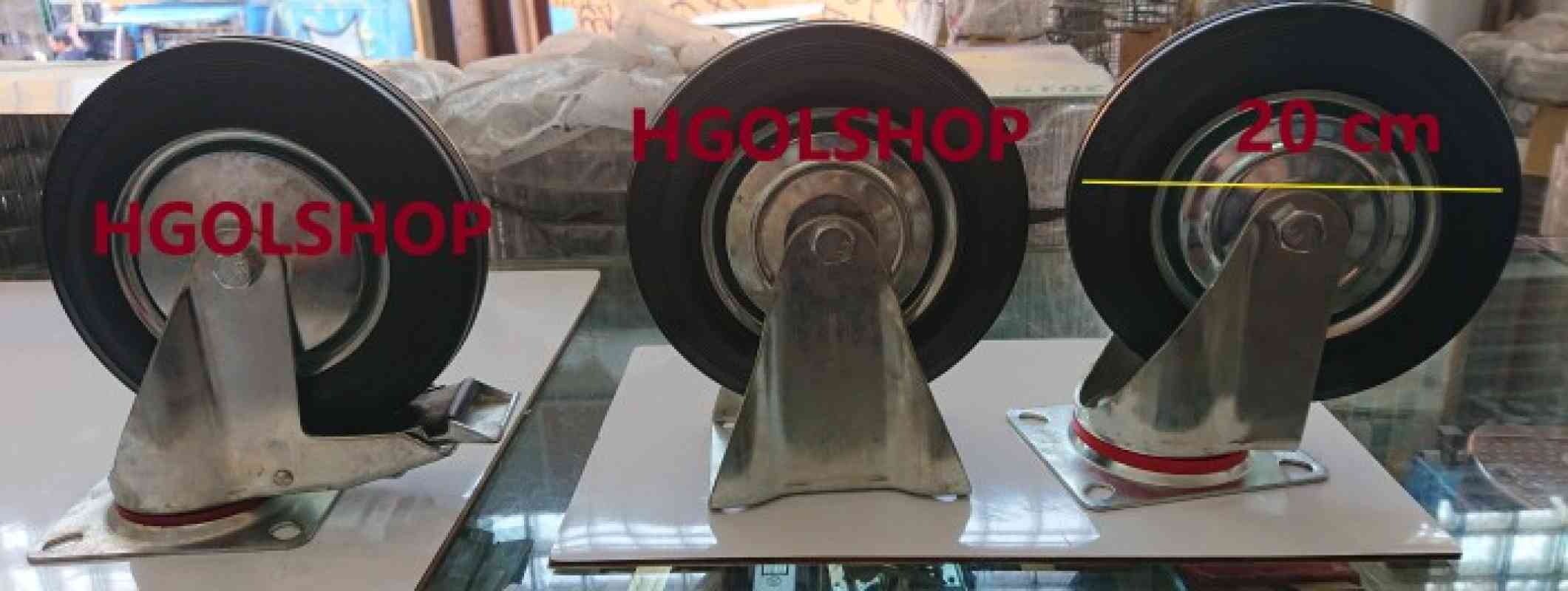 Promo Roda Untuk Trolley Bahan Karet Ukuran 8 Inch (20 Cm) Diskon 23% ...