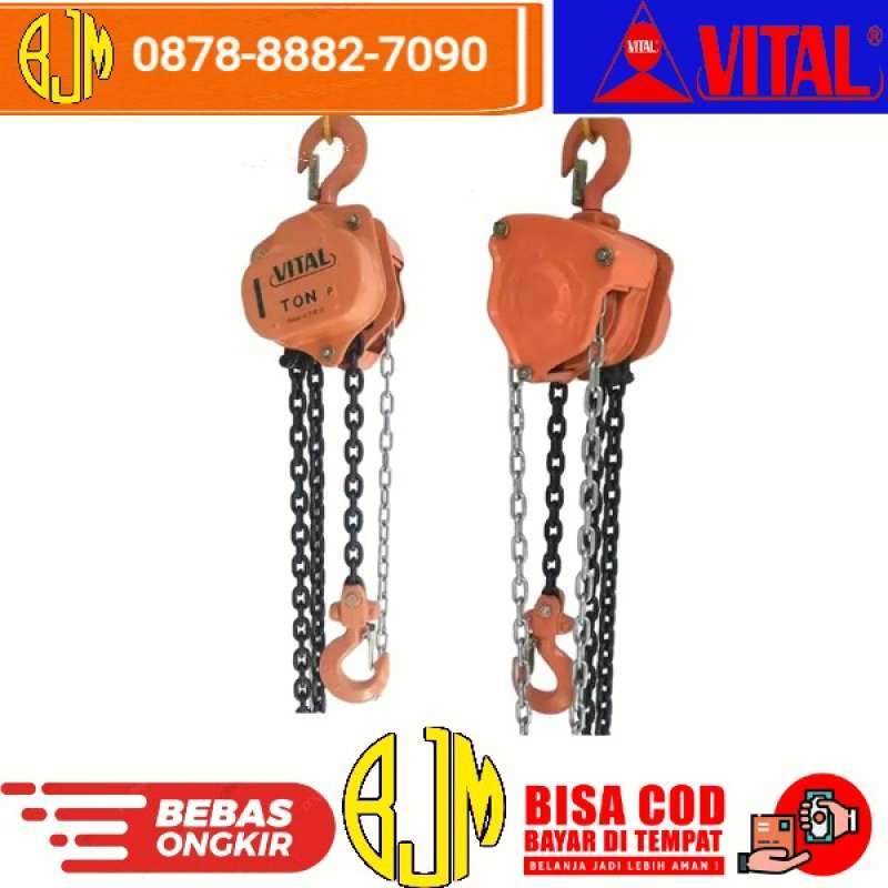 Promo CHAIN BLOCK 1 TON X 12 METER VITAL MADE IN JAPAN Diskon 23% di ...