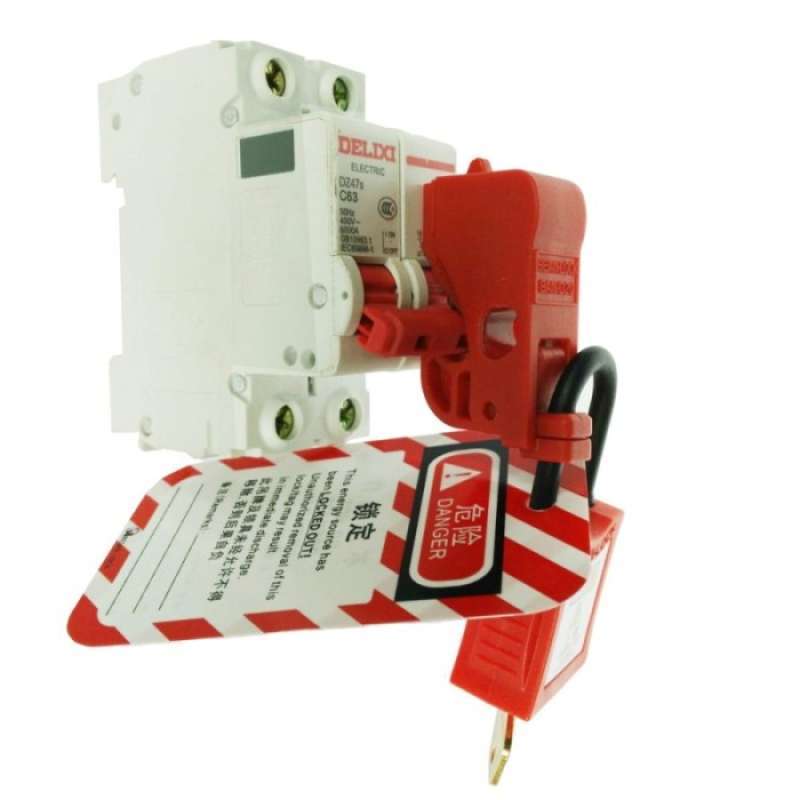 Jual Universal Mini Circuit Breaker Lockout Tagout Beian Ban-d20r Merah ...