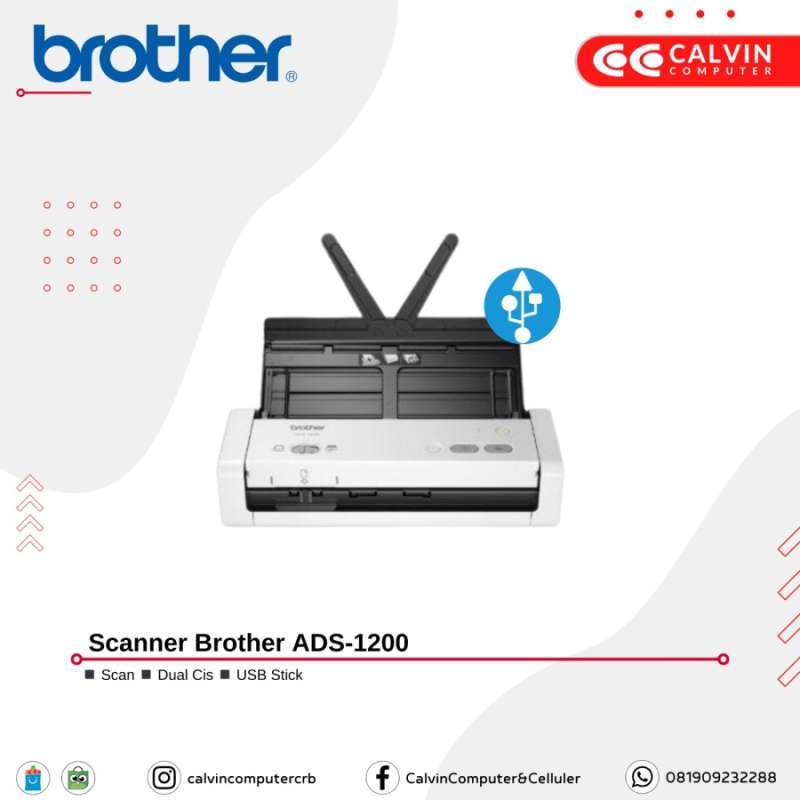 Jual Scanner Brother ADS-1200 di Seller CALVIN COMPUTER - CALVIN ...
