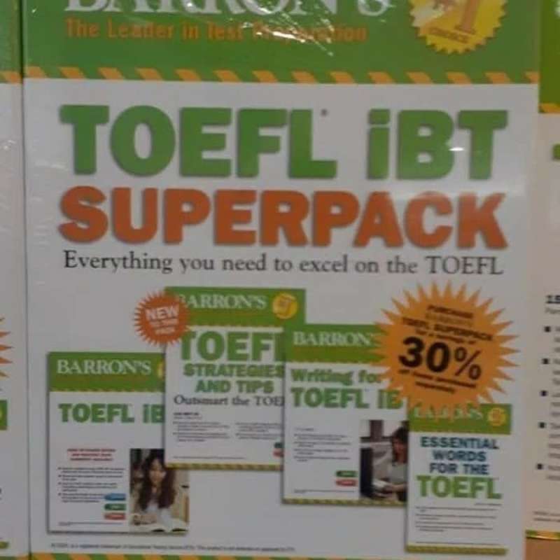 Promo Buku Barrons TOEFL iBT Superpack 3rd Edition Diskon 33% di Seller ...