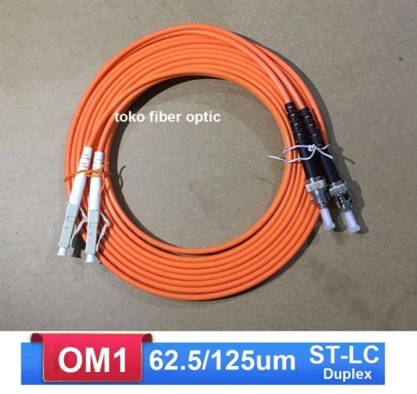 Promo Fiber Optic Patchcord Lc St Om2 Multimode 62.5/125Um 5 Meter Lszh ...