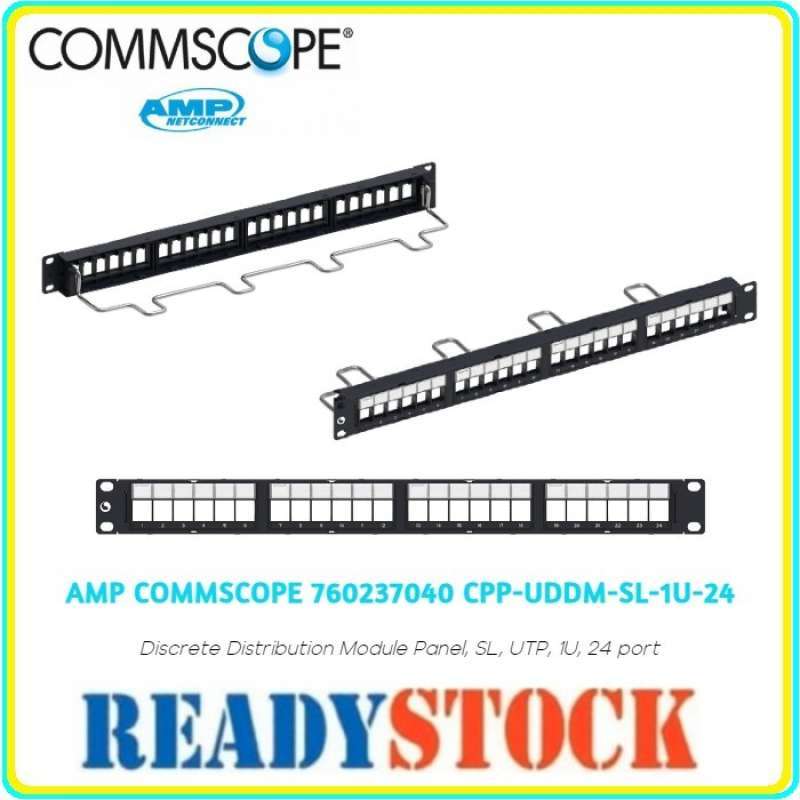 Promo Amp Commscope 760237040 Discrete Panel / Patch Panel 24 Port ...