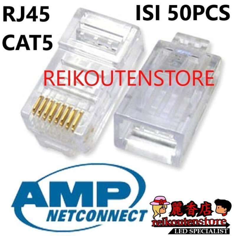 Promo Konektor Rj45 Amp Commscope Connector Rj45 Cat5 Rj-45 Cat.5E Isi ... Promo Konektor Rj45 Amp Commscope Connector Rj45 Cat5 Rj-45 Cat.5E Isi ...