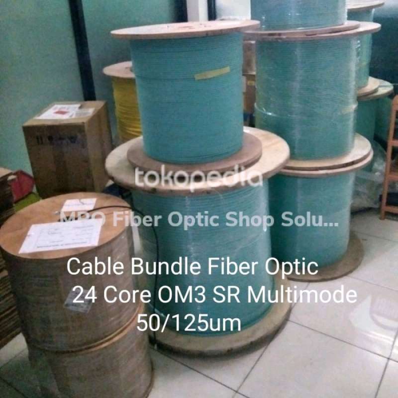 Promo Cable Bundle Fiber Optic 24 Core Om3 Multimode 50/125um Lszh 100 ...