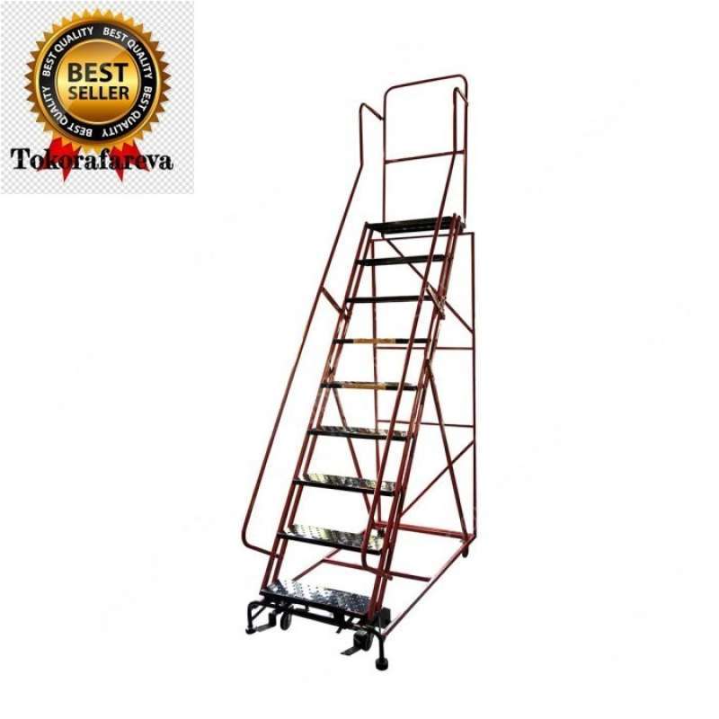 Jual Krisbow Tangga Dorong Gudang 1,6 Meter/rolling Ladders/mobile ...