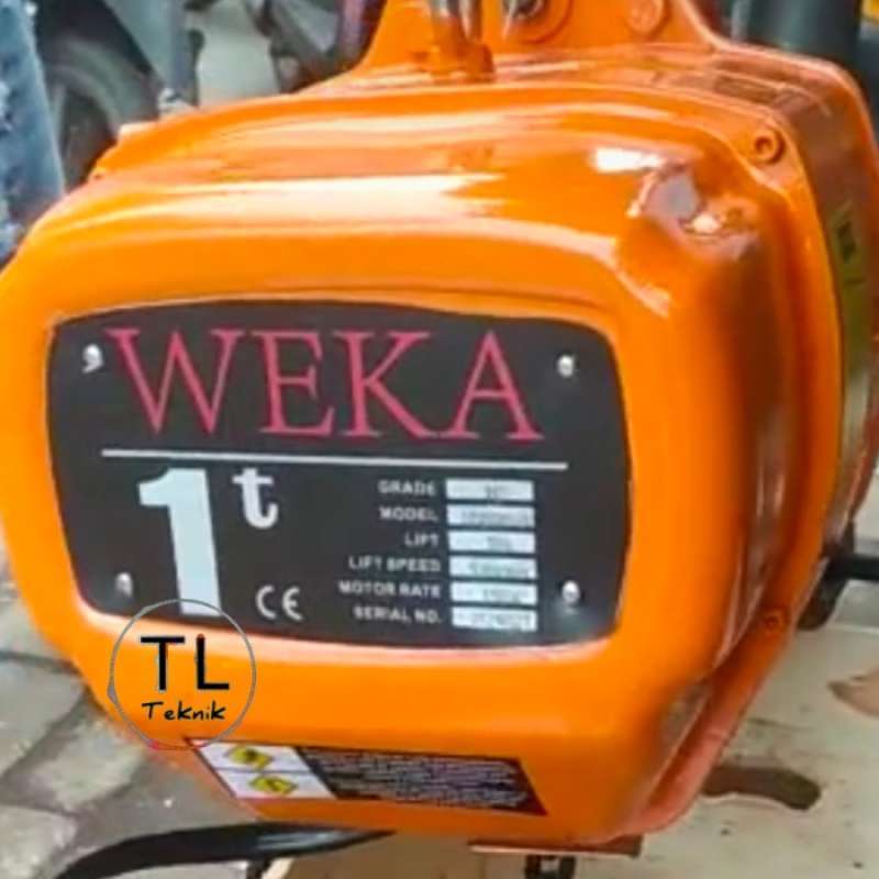 Promo Chain Hoist Electric 1 ton x 12 M Katrol listrik Elektric Diskon ...