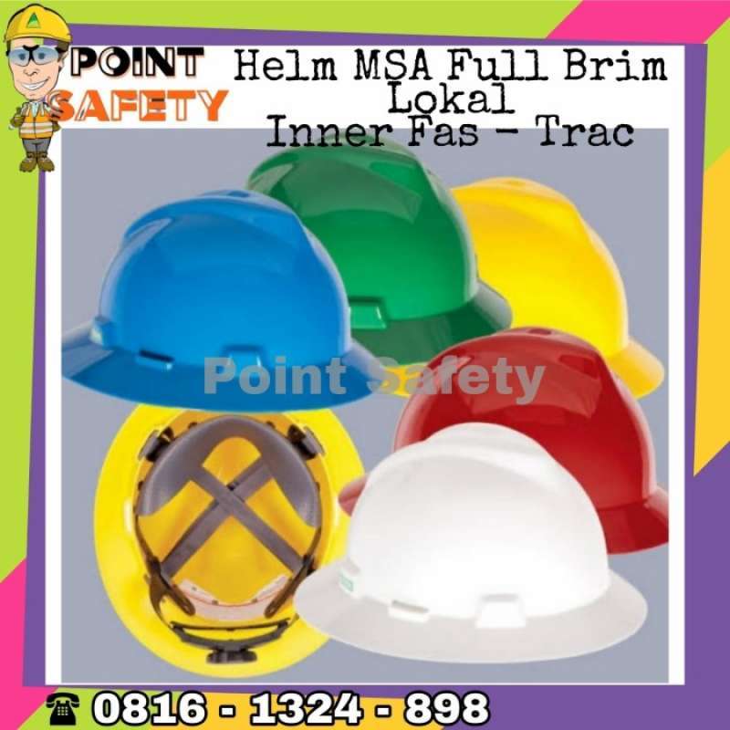 Promo Helm Safety Proyek MSA Fullbrim Lokal Inner Fastrack Diskon 23% ...