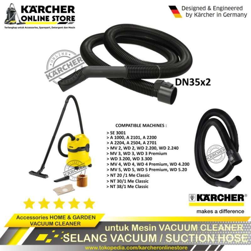 Promo Karcher Selang Vacuum Suction Hose A2701 A2405 Wd2 Wd3 Wd5 Se3001 ...