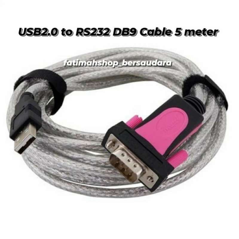 Promo Usb 20 To Rs232 Db9 Cable 5 Meter Diskon 23 Di Seller 3478