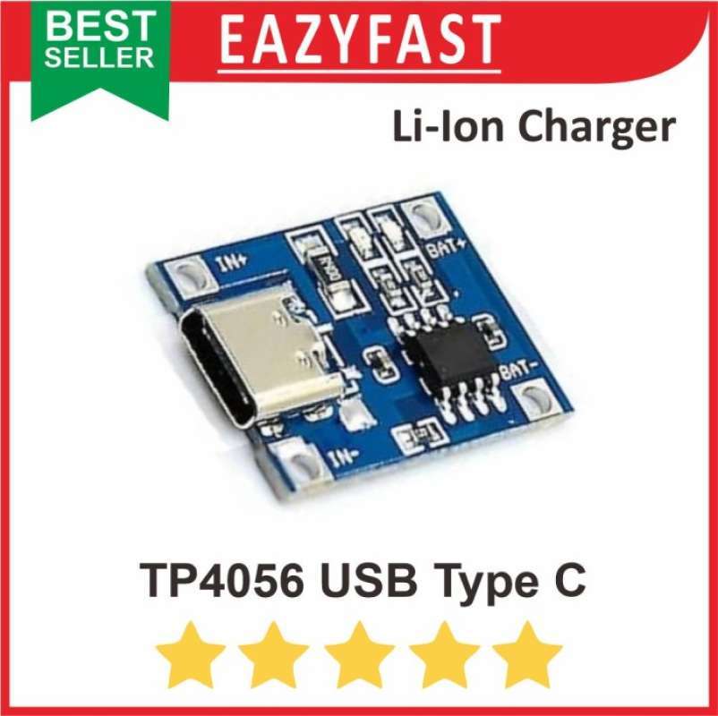 Jual Modul TP4056 USB Type C Charger Baterai Lithium 18650 Charging ...