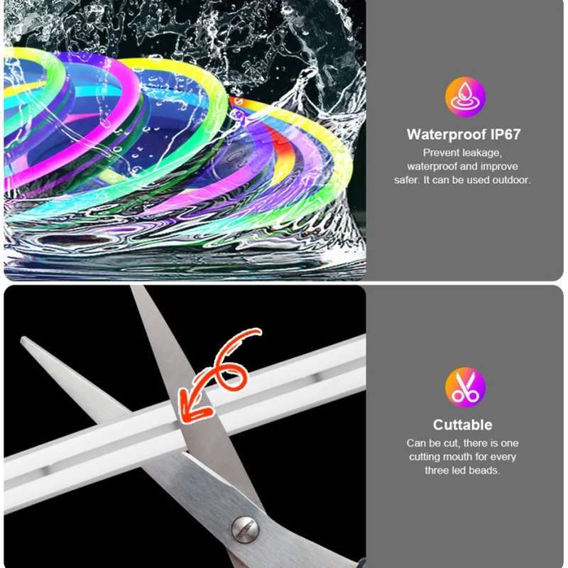 Jual PAKET Lampu LED NEON FLEX RGB RUNNING 5M 5METER DC 12V/24V SENSOR ...