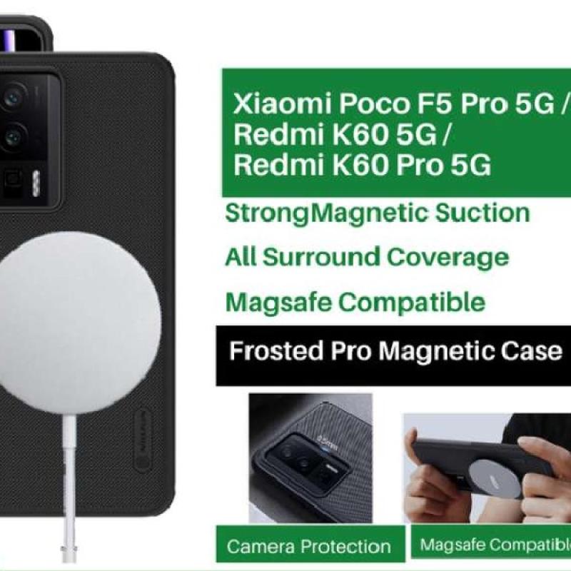 Promo Case Poco F5 Pro 5G NILLKIN Frosted Pro Magnetic MagSafe Casing ...