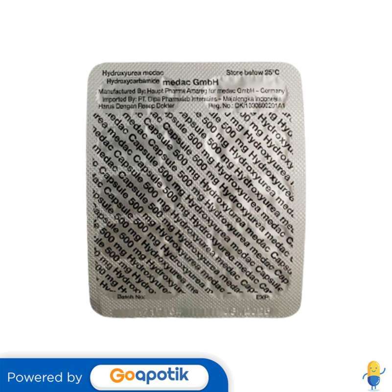 Jual Hydroxyurea Medac 500 Mg Strip 10 Kapsul Di Seller Apotek Alesha ...
