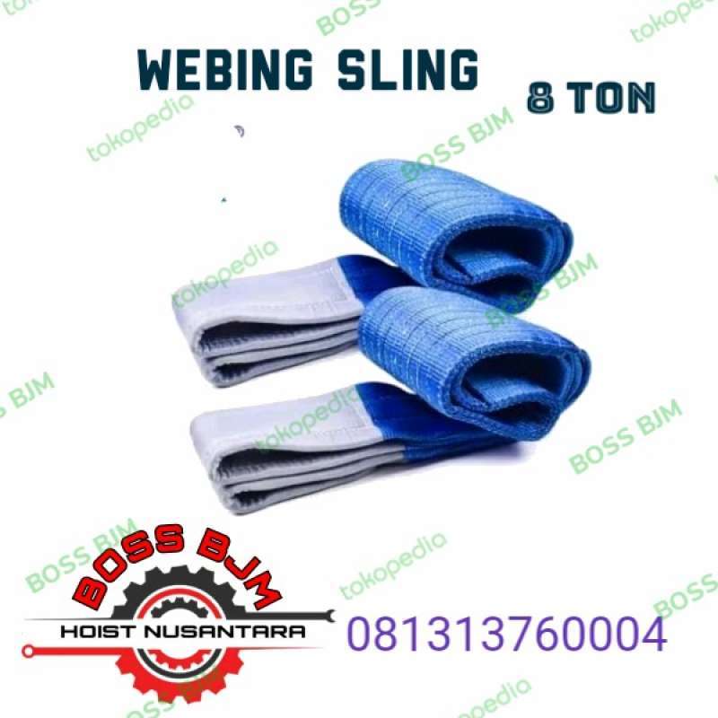 Promo webing Sling 8 Ton x 8 meter Diskon 23% di Seller Indah Purnama ...