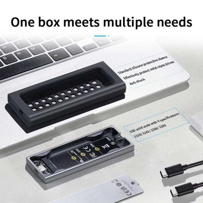 Jual Lexar E6 Ssd Enclosure M.2 Nvme Pcie External Case M2 Usb 3.2 Gen2 ...