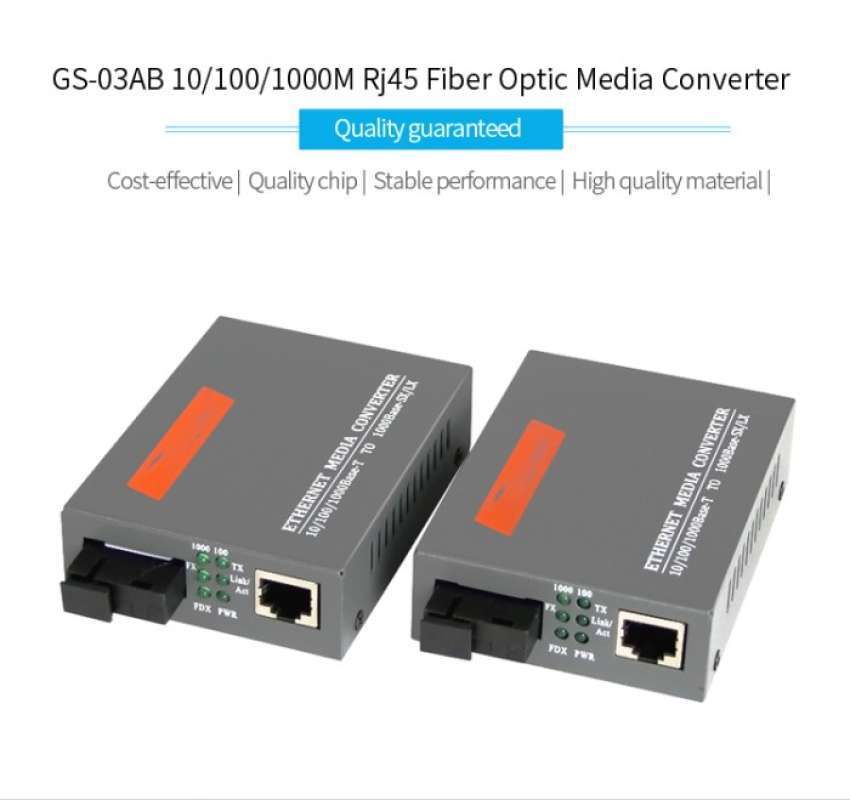 Promo Netlink HTB-GS-03 Gigabit Media Converter FO Fiber Optic to LAN ...