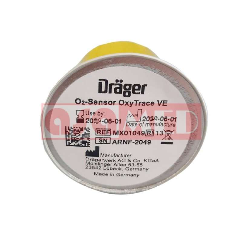 Promo O2 Cell, Oksigen Sensor Drager Oxy Trace Ve Mx01049 Diskon 17% Di ...