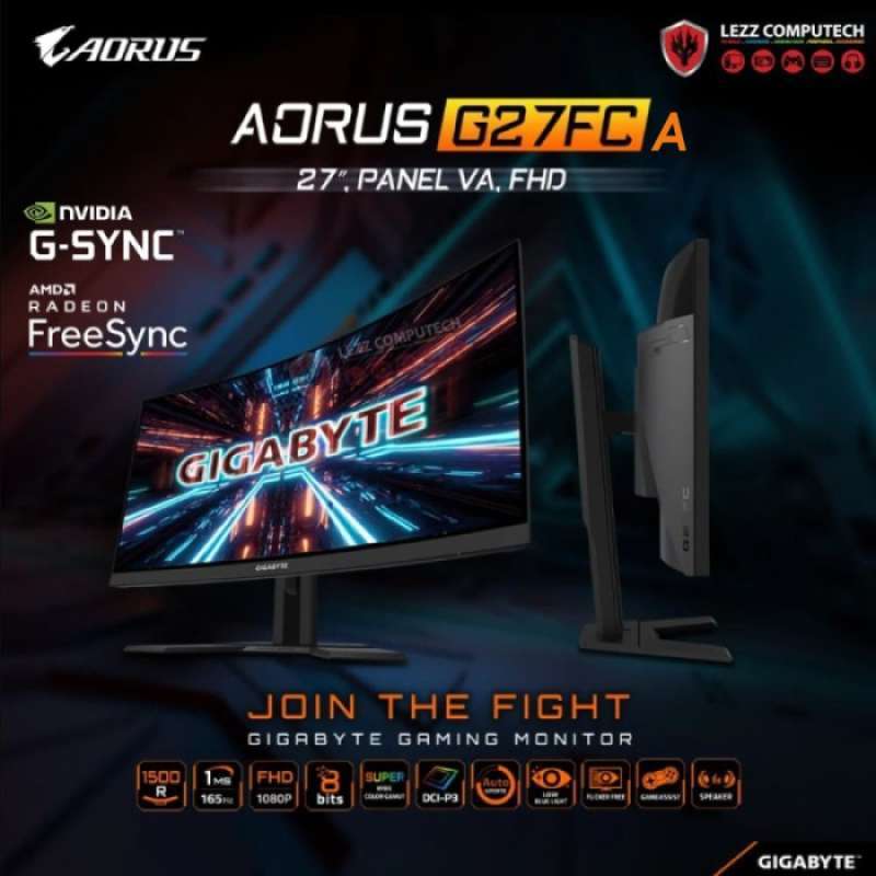 Promo GIGABYTE G27FC 27 FHD VA 165Hz 1ms FreeSync / G-SYNC GAMING ...